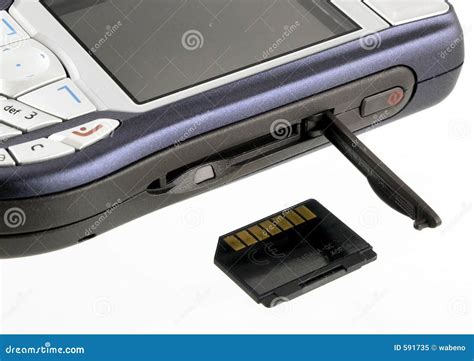 Cell Phone And Memory Card Stock Image Image Of Card Device