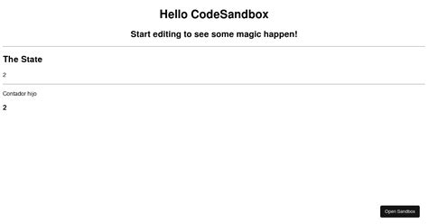 React Codesandbox