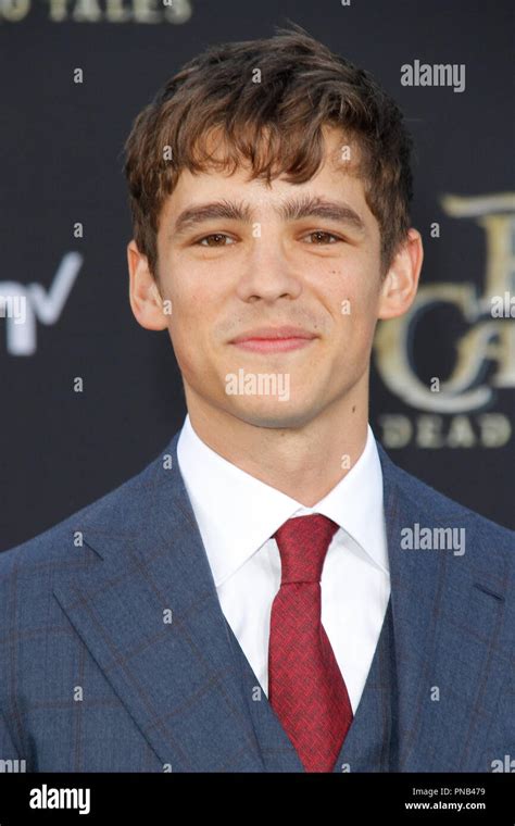Brenton Thwaites At The Premiere Of Disneys Pirates Of The Caribbean