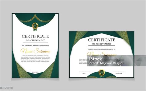 고급 골드 배지와 현대적인 라인 패턴의 요소와 업적 국경 디자인 템플릿의 인증서 세트 벡터 그래픽 인쇄 레이아웃 감탄에 대한 스톡 벡터 아트 및 기타 이미지 Istock