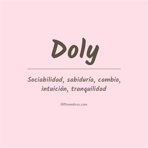 Significado Del Nombre Doly
