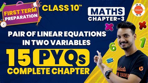 Pair Of Linear Equations In Two Variables Pyqs Cbse Class 10 Maths Ch 3 Ncert Maths Class 10