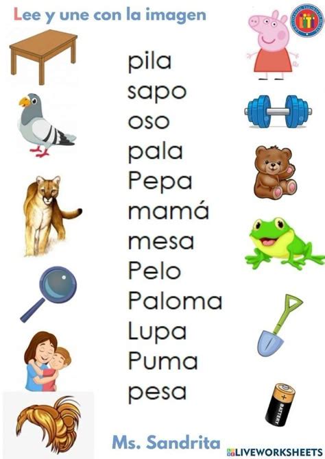 Palabras Con M P Y S Worksheet Palabras Con M Actividades De