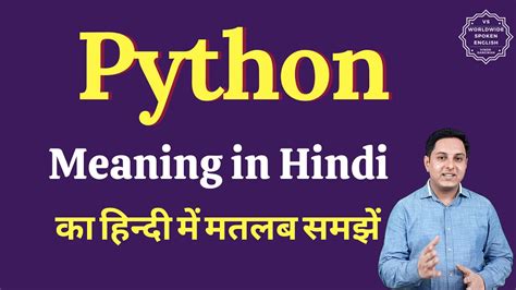 Python Meaning In Hindi Python Ka Matlab Kya Hota Hai English Vocabulary Words Youtube