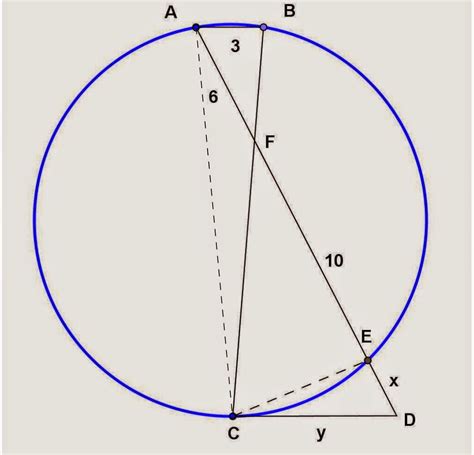 Math Principles Circle And Secant Segment Problems 7