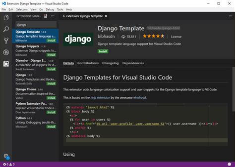 Vs Code Django Template Ext Automation Panda
