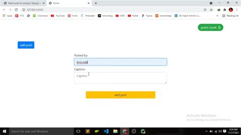 Django Ajax Quick Start Post Request Youtube