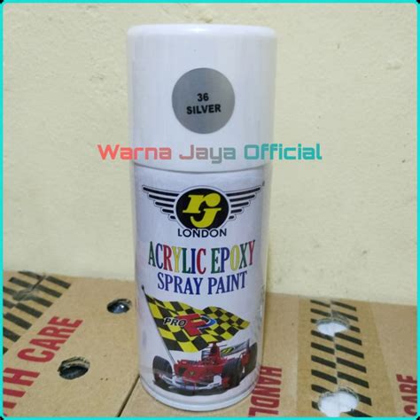 Jual Cat Semprot Pilok Original Rj London Warna Silver 3 Type Pilihan
