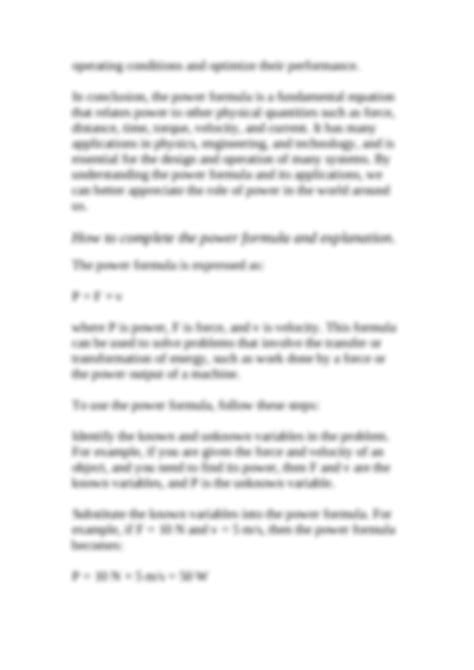 Solution Power Formula Explained Studypool