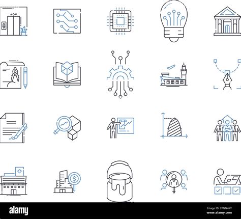 Creative Software Line Icons Collection Innovation Design Art Graphics Layout Typography