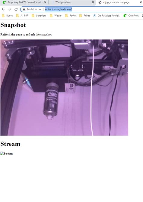 Raspberry Pi Webcam Doesn T Work Webcams OctoPrint Community Forum