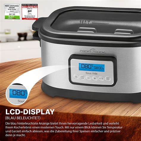 Proficook ProfiCook Sous Vide Garer PC-SV 1112 edelstahl/schwarz
