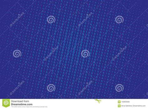Random Numbers 0 And 1 Background In A Matrix Style Binary Code Pattern Abstract Digital