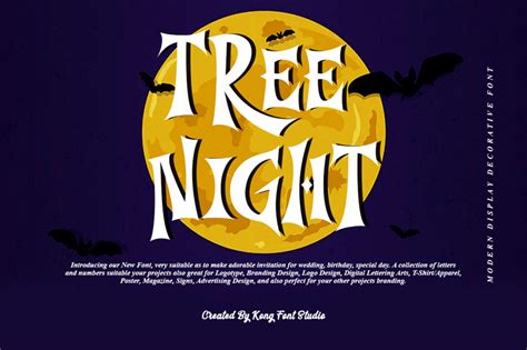 Tree Night Font Dafont Com