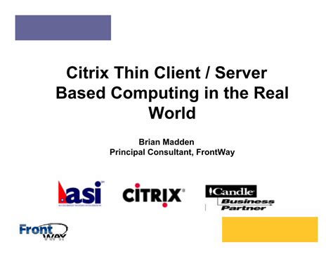 Pdf Citrix Thin Client Server Based Computing In The Real World Dokumen Tips