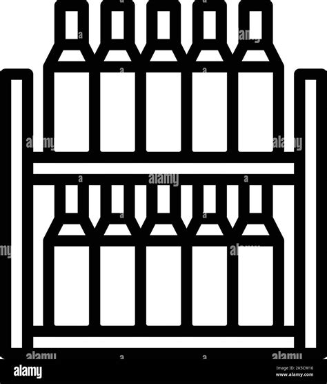 Wine Bottle Production Icon Outline Vector Furnace Raw Sheet Float Stock Vector Image And Art