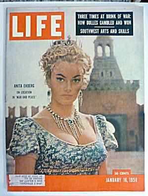 Life Magazine January 16 1956 Anita Ekberg Life Magazine At A Date