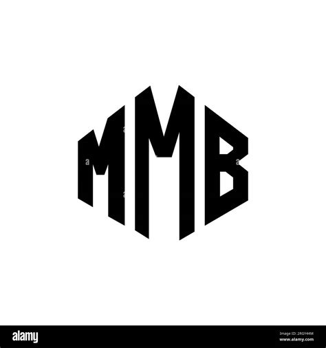 Mmb Letter Logo Design With Polygon Shape Mmb Polygon And Cube Shape Logo Design Mmb Hexagon