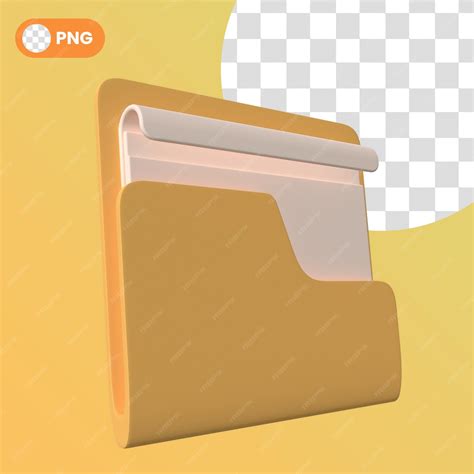 Premium Psd Psd File Folder Document Paper Ui Icon Sign Or Symbol 3d Rendering