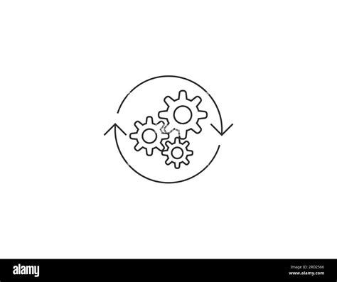 Automatism Process Icon Vector Illustration Stock Vector Image And Art Alamy