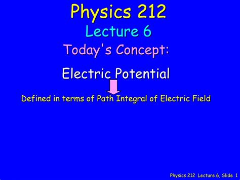 PPT Physics 212 Lecture 6 PowerPoint Presentation Free Download ID 8705909