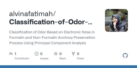 Github Alvinafatimahclassification Of Odor Based On Electronic Nose In Formalin And Non