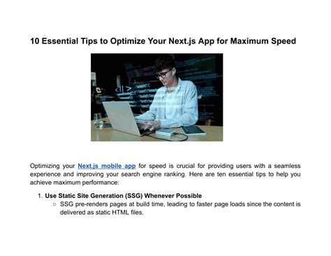 ppt 10 essential tips to optimize your next js app for maximum speed