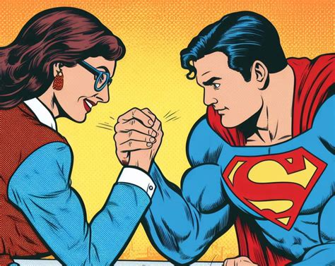 Superwoman In Disguise Beats Superman By Winsonn On Deviantart