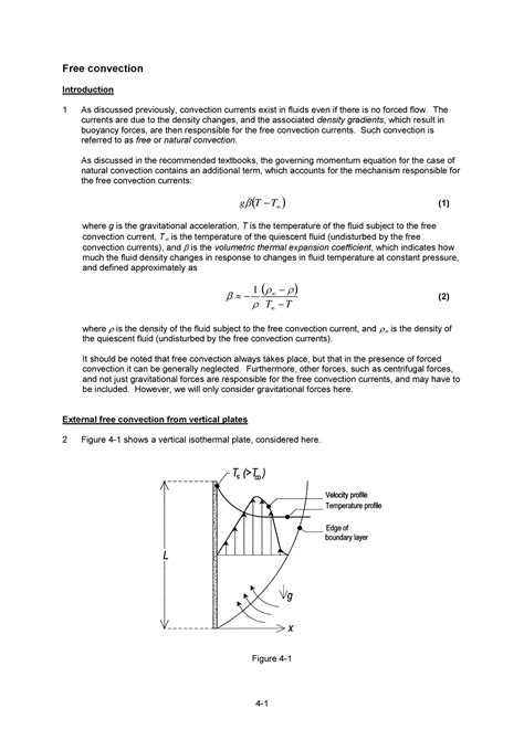 Free Convection Lecture Notes 2 Free Convection Introduction 1 As Discussed Previously