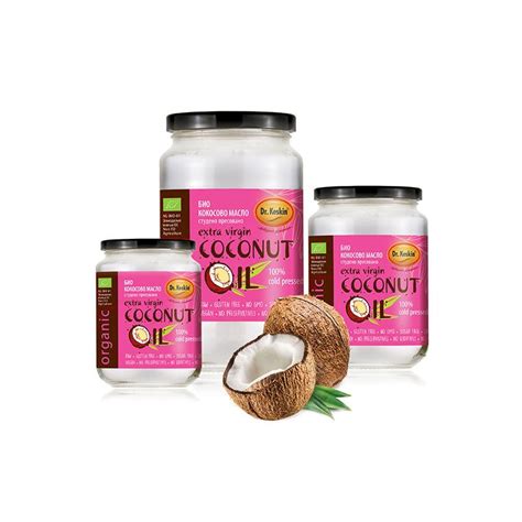 БИО Кокосово масло студено пресовано ЕВ Д р Кескин 500мл Market Dir Bg