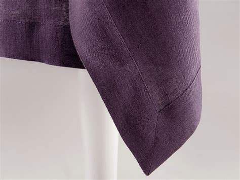 Violet Table Runner Violet Linen Table Runner Natural Table Etsy