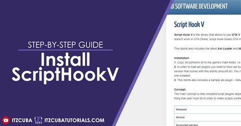How To Download And Install Script Hook V For Gta 5 Itzcuba