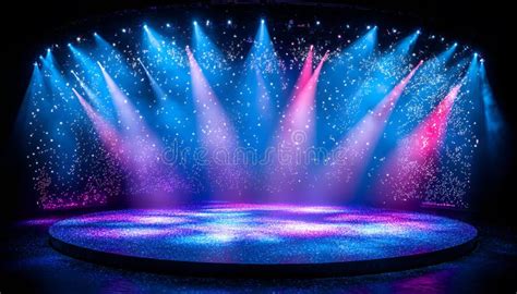 Vibrant Light Show On Concert Stage With Bright Lighting Effects