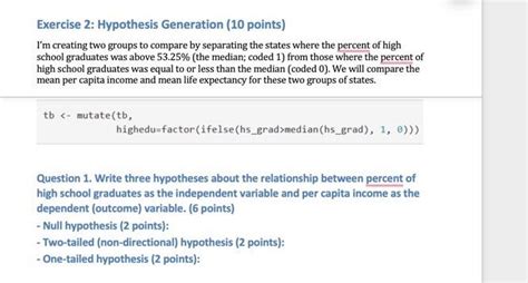 Solved Exercise 2 Hypothesis Generation 10 Points Im