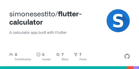 Github Simonesestitoflutter Calculator A Calculator App Built With