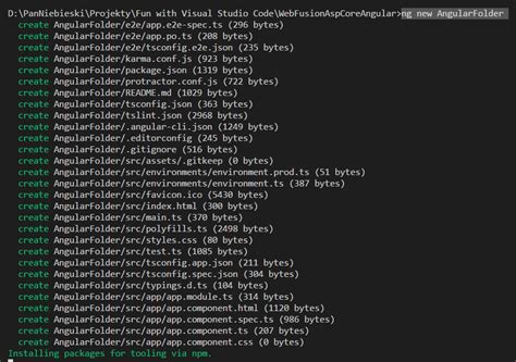 ASP NET Core 2 I Angular 5 Fuzja Z Visual Studio Code