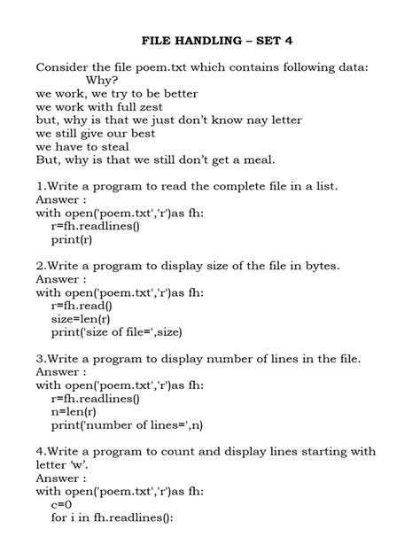 file handling worksheet set 4 ak pdf text file computer