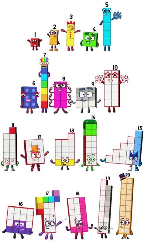 Numberblocks 1 20 Arifmetix Style By Alexiscurry On Deviantart Free Preschool Printables Math