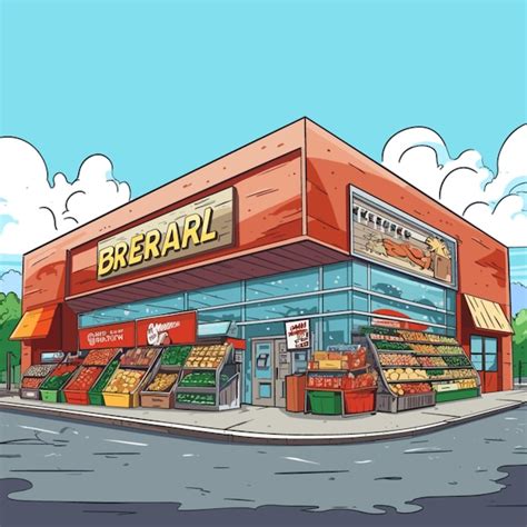 Premium Vector Grocery Store Vector On White Background