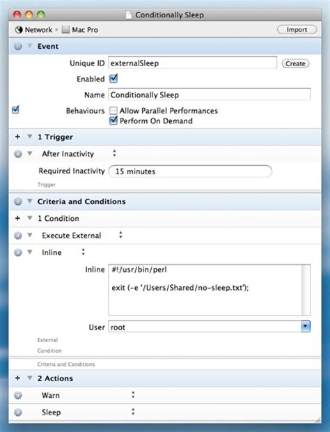 Using An External Script As An Event Condition
