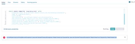 Timeout When Creating Oracle Cdc Connector · Issue 7104 · Confluentincksql · Github