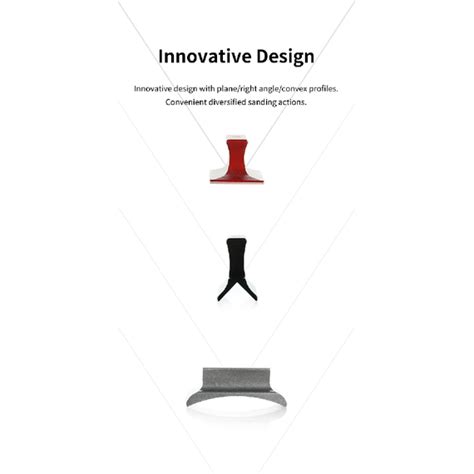 Odd Shape Profile Sanding Block Convex Red Dspiae As 25cprd