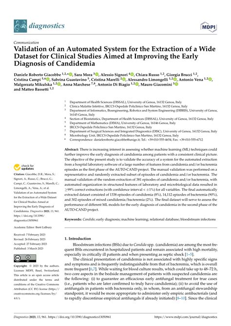 Pdf Validation Of An Automated System For The Extraction Of A Wide