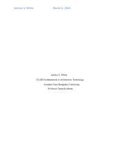 Network Configuration IT Docx Jarnice V White March Jarnice V White IT