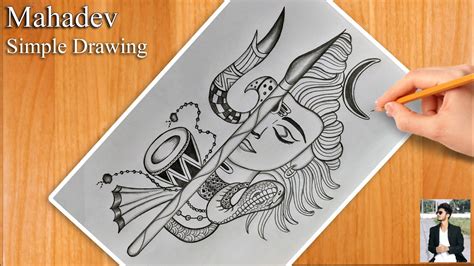 How To Draw Mahadev Pencil Sketch Step By Step Drawing Lord Shiva Images And Photos Finder