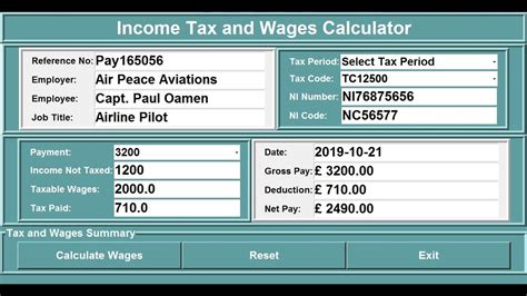 How To Calculate Income Tax And Wages In Python Full Tutorial Youtube