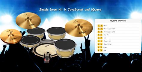 Drum Kit Web App In Javascript And Jquery Free Source Code Sourcecodester