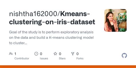 Github Nishtha162000kmeans Clustering On Iris Dataset Goal Of The