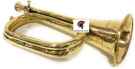 Brass Blowing Bugle Attack War Command Signal Horn Us Military Cavalry