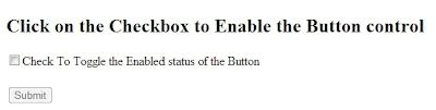 Enable Disable Asp Net Button On Checkbox Checked Uncheked Using Jquery Developers Zone